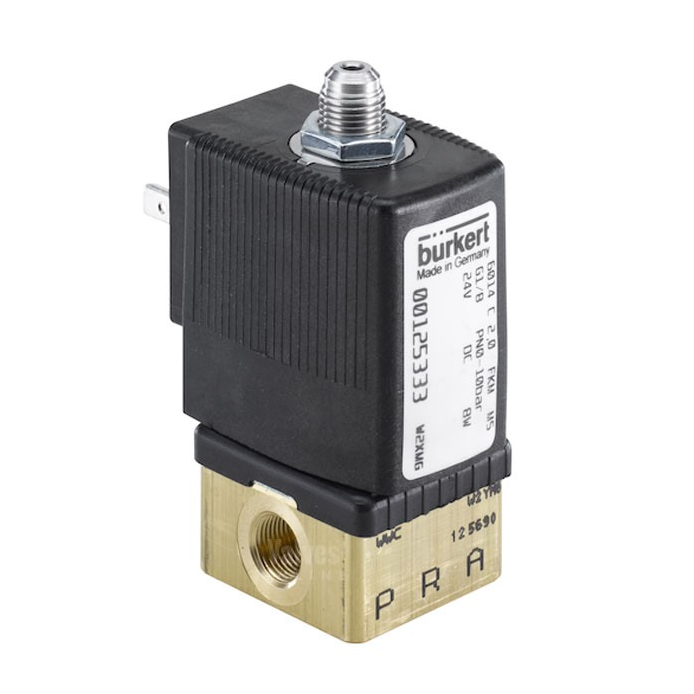VÁLVULA SOLENOIDE DE LATÓN BURKERT TIPO 6014 – Instrumart VÁLVULA SOLENOIDE DE LATÓN BURKERT TIPO 6014 – Instrumart